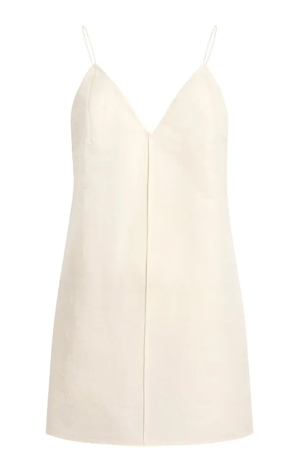 Khaite Talsie Silk-cotton Organza V-neck Camisole - Neutral