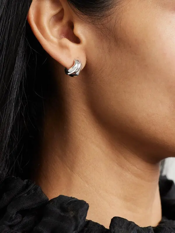 Completedworks Recycled Hoop Earrings - Silver