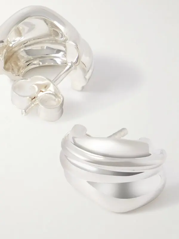 Completedworks Recycled Hoop Earrings - Silver