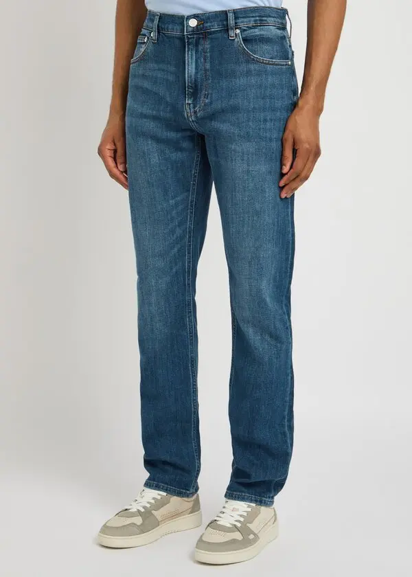 FRAME Straight-leg Jeans - Mid Blu