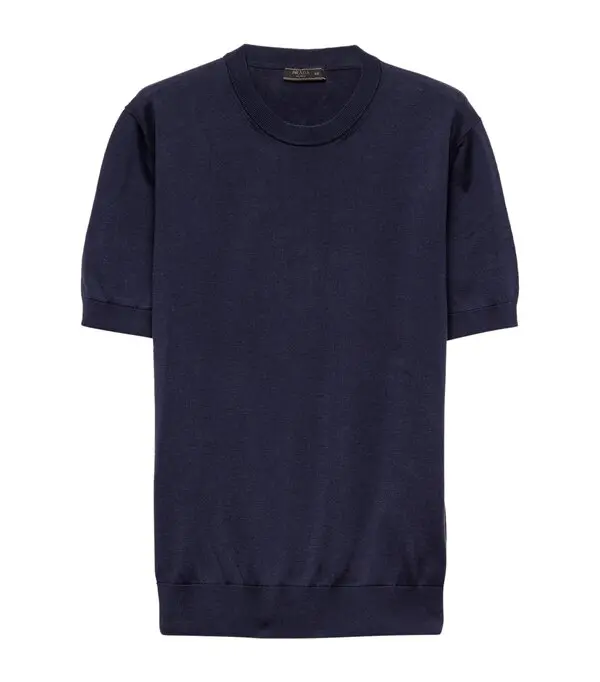 Prada Cotton Short-sleeve Sweater