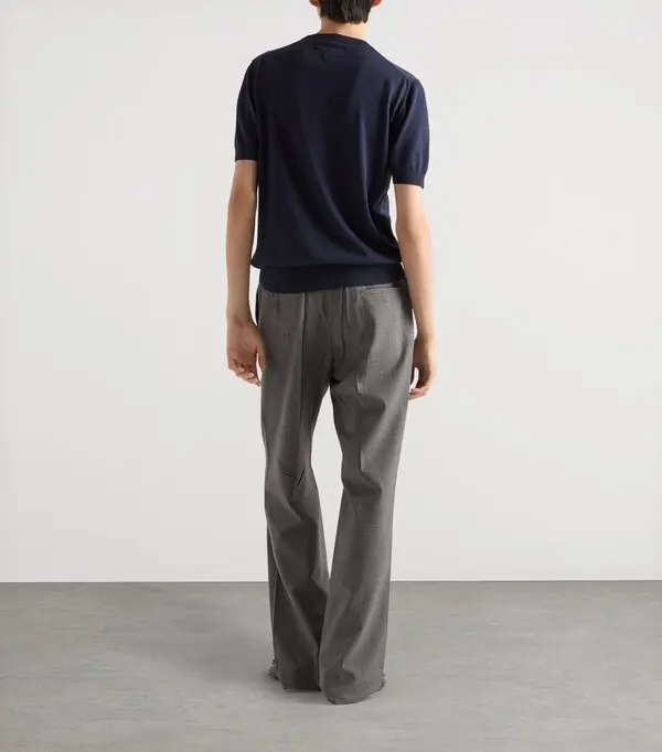 Prada Cotton Short-sleeve Sweater
