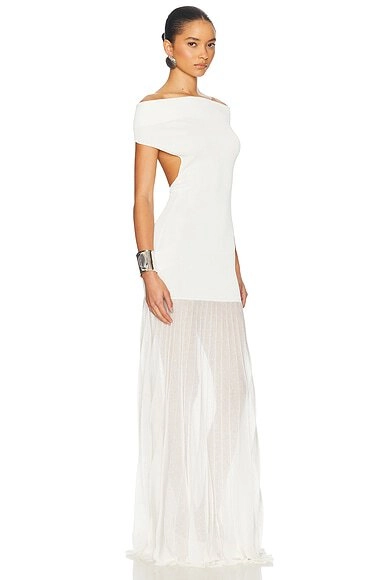HELSA Jazzlyn Maxi Knit Dress - Ivory