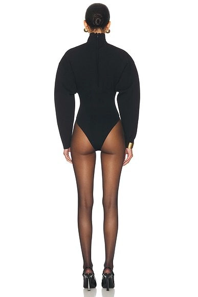 HELSA Calloway Knit Bodysuit - Black