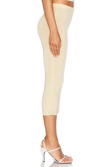 SELF-PORTRAIT Viscose Knit Midi Skirt