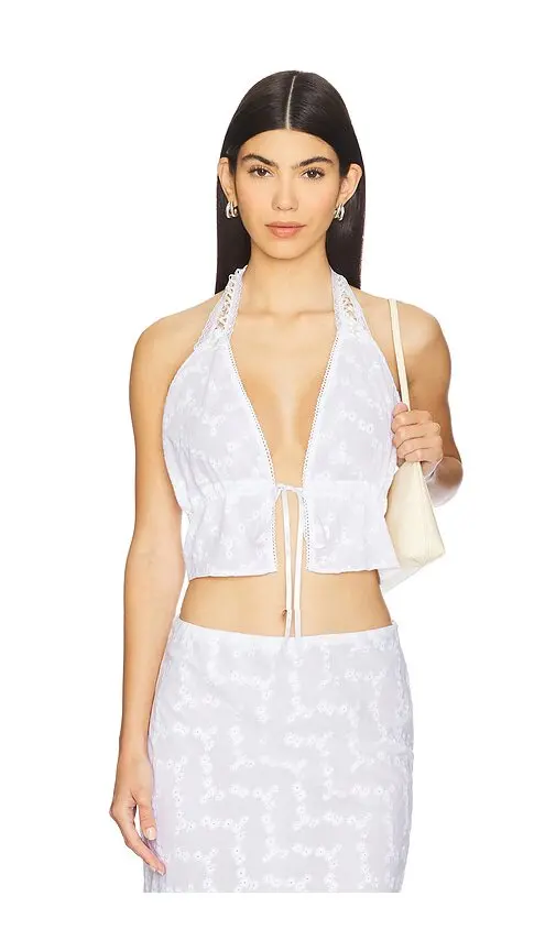 BELLA VENICE Sofia Halter Top - White