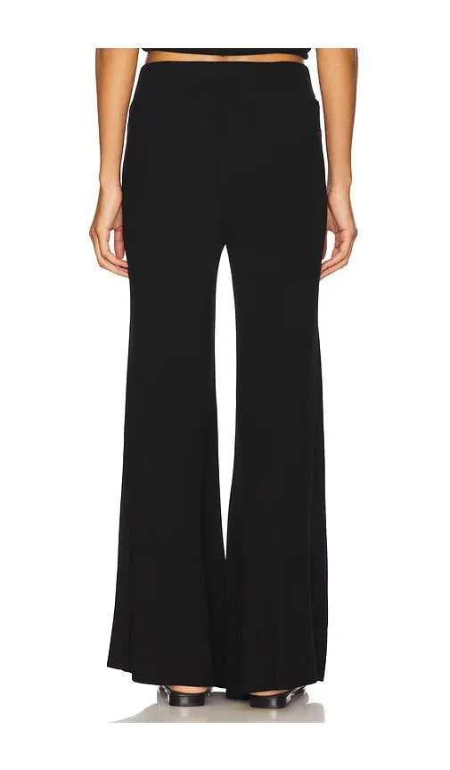 Enza Costa Silk Knit Bias Pant - Black
