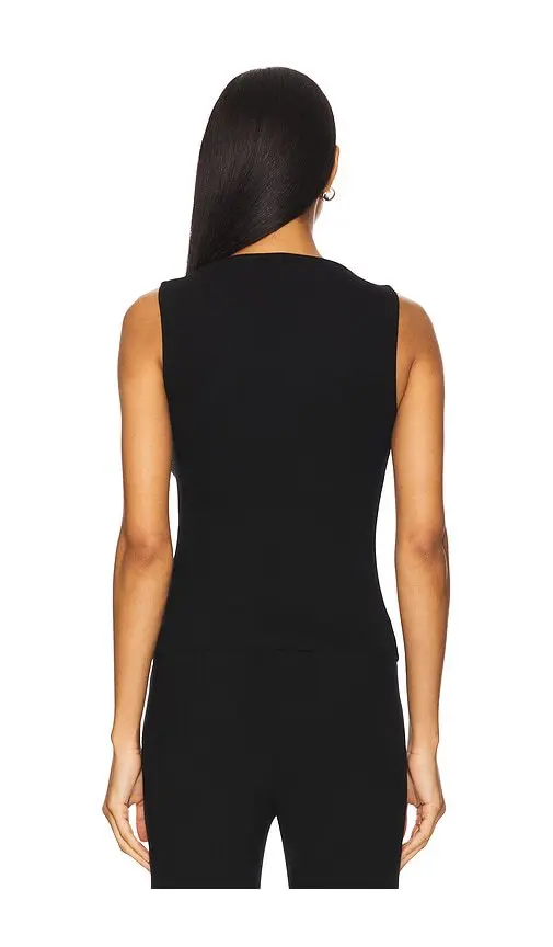 Enza Costa Silk Knit Sleeveless Boatneck Top