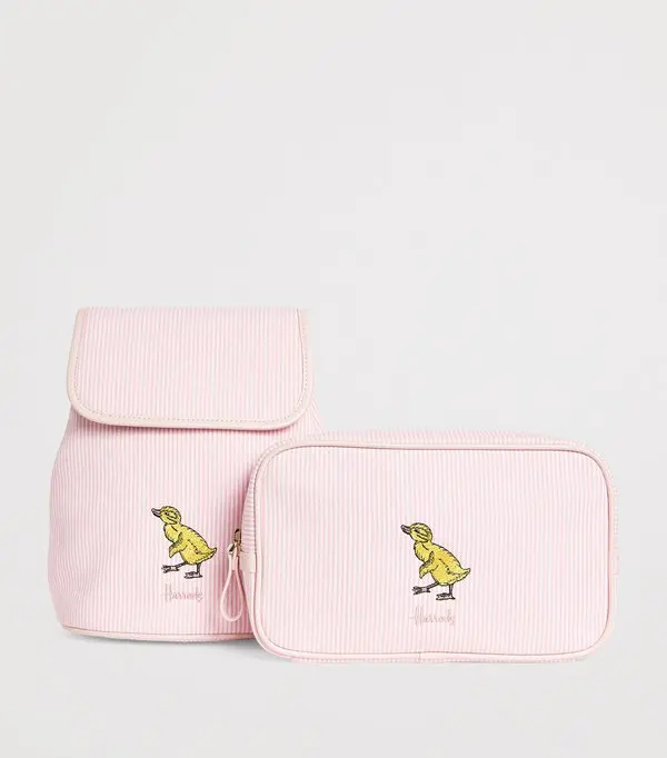 Harrods Embroidered Duckling Backpack - Pink