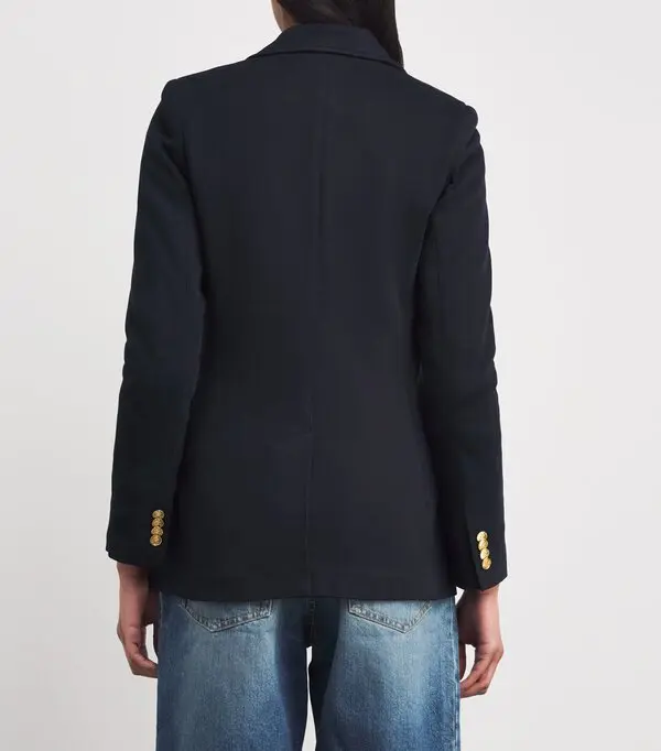 Polo Ralph Lauren Cotton-blend Embroidered Blazer - Navy