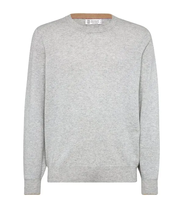 Brunello Cucinelli Cashmere Crew Neck Sweater - Grey