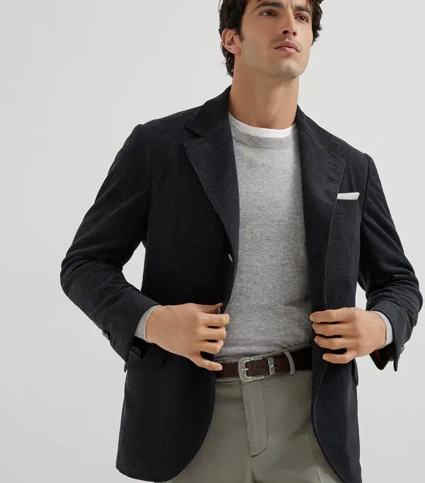 Brunello Cucinelli Cashmere Crew Neck Sweater - Grey