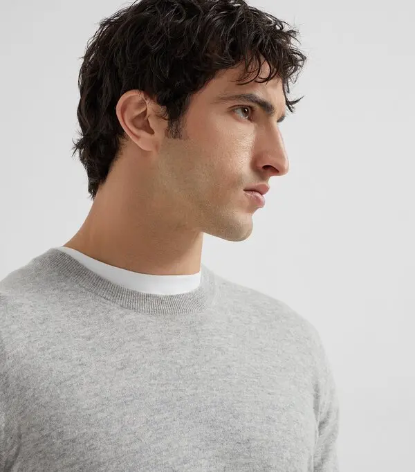Brunello Cucinelli Cashmere Crew Neck Sweater - Grey