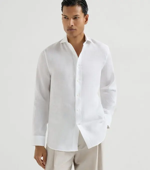Brunello Cucinelli Linen Shirt - White