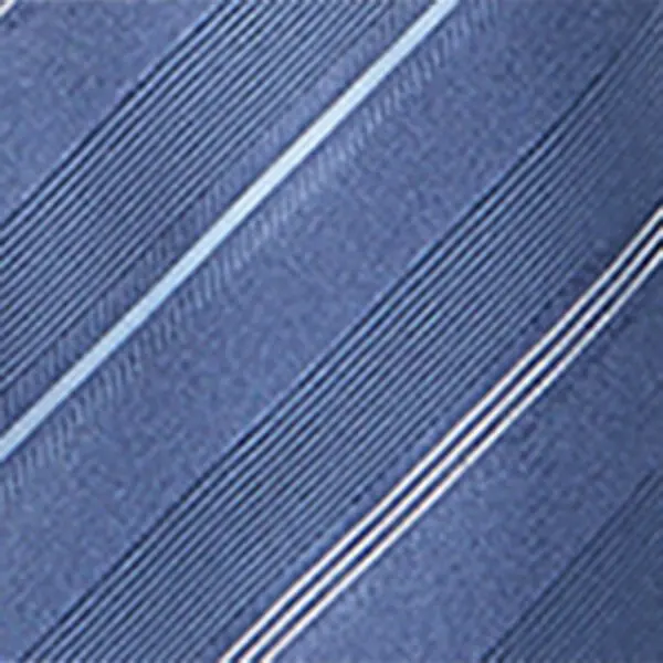 Brunello Cucinelli Silk Stripe Neck Tie - Blue