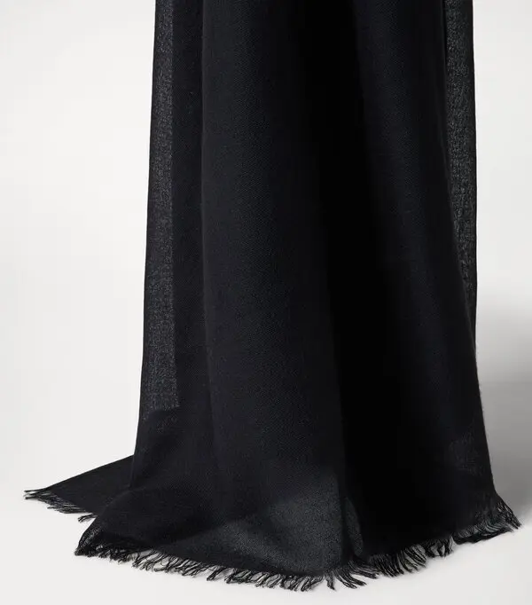 Brunello Cucinelli Cashmere-silk Scarf - Black