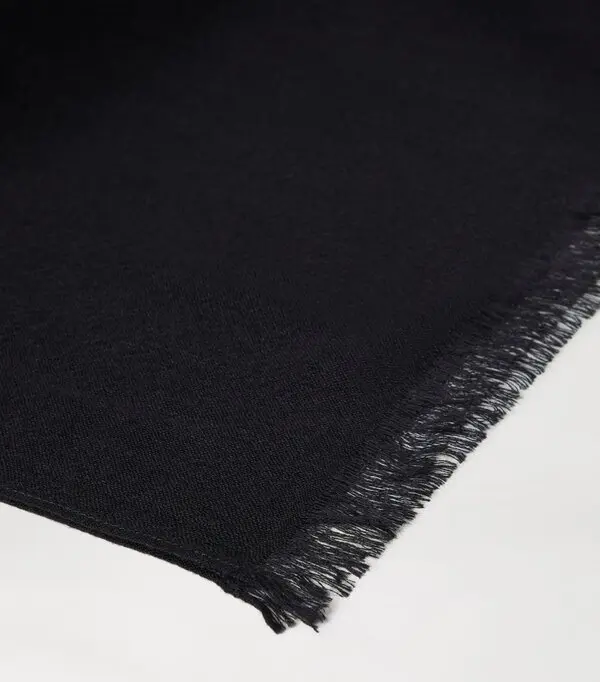 Brunello Cucinelli Cashmere-silk Scarf - Black
