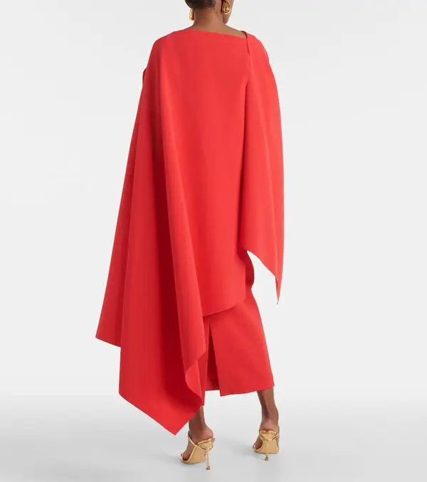 ROKSANDA Demetria Cape Effect Midi Dress