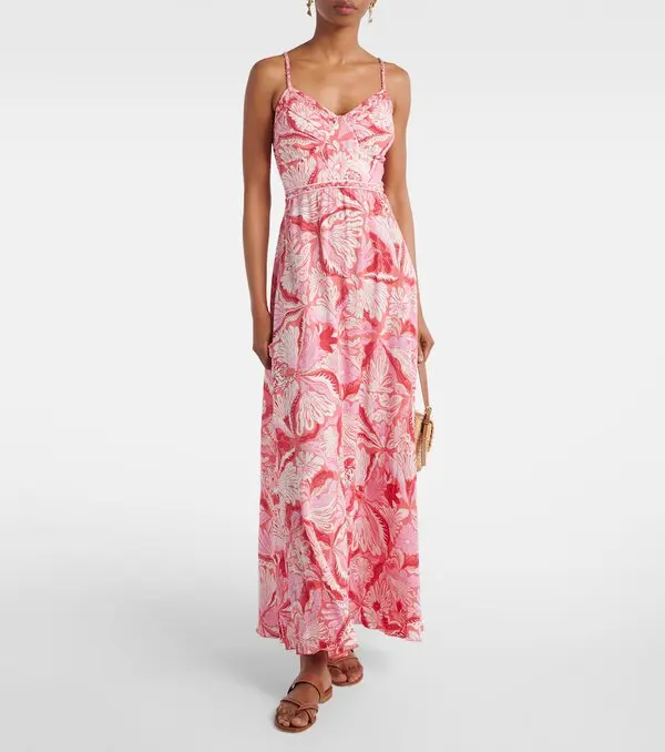 Poupette St Barth Cara Floral Maxi Dress