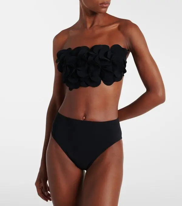 KARLA COLLETTO Tess Ruffled Bandeau Bikini Top
