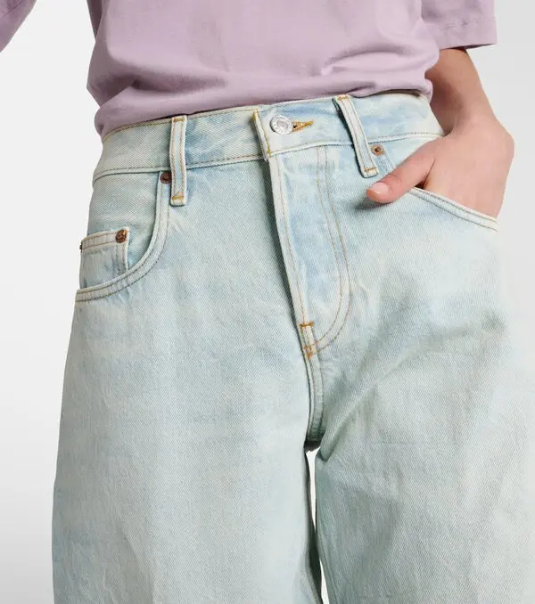 RE/DONE Mid-rise Straight Leg Jeans In Ranch Water