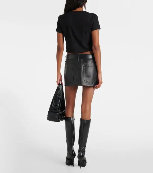 RE/DONE Cotton Jersey Crop Top