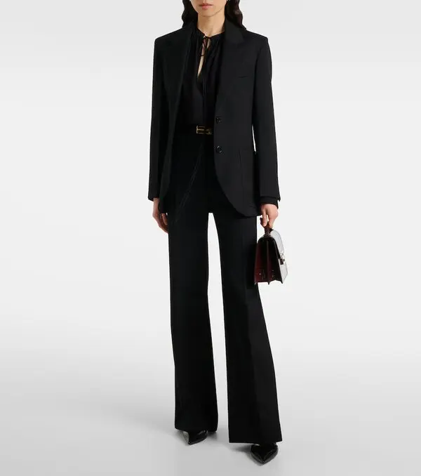 Victoria Beckham Silk Tie-neck Blouse