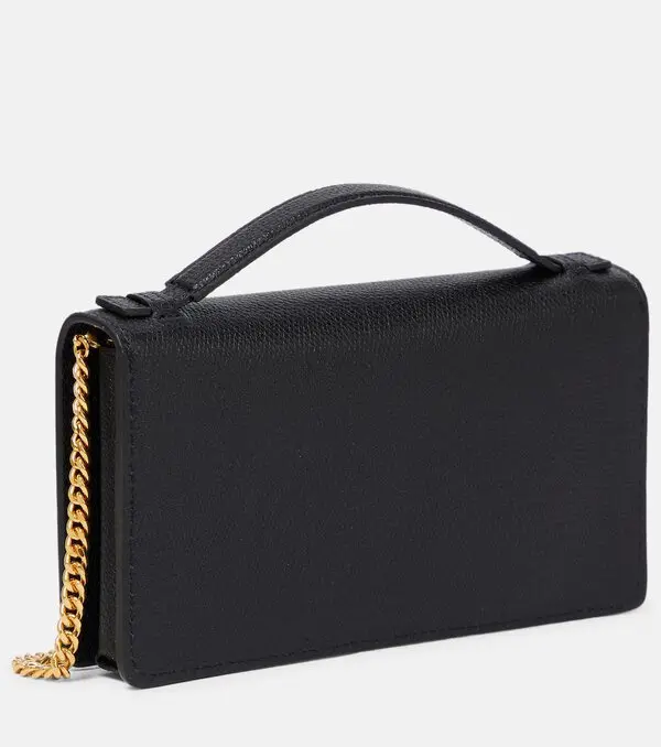 Valentino Garavani Vsling Leather Wallet On Chain