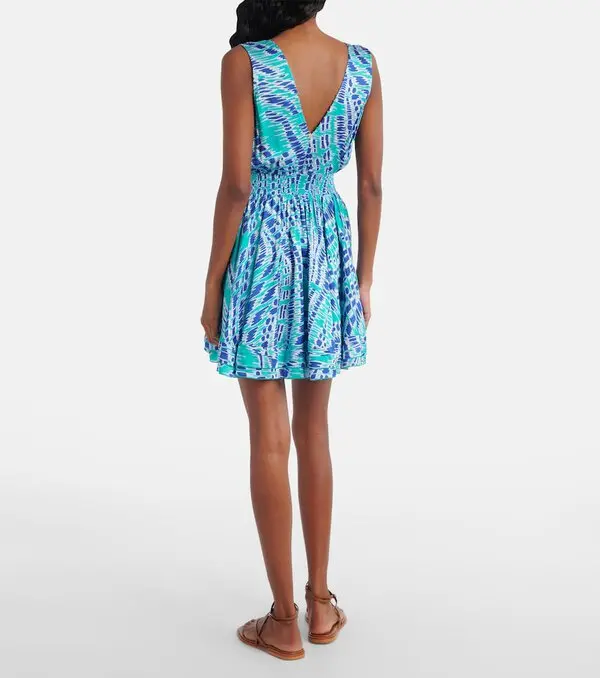 Poupette St Barth Bessie Printed Minidress