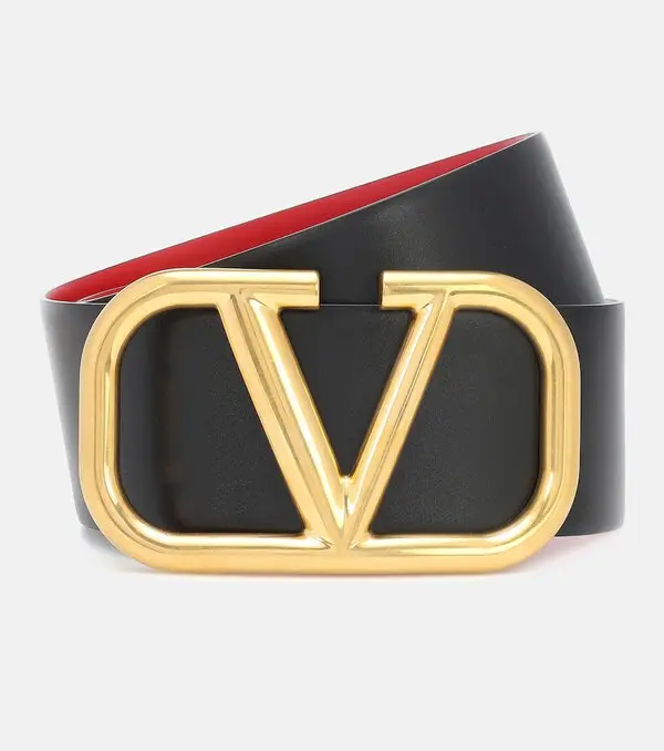 Valentino Garavani Vlogo Signature Reversible Leather Belt - Multicoloured