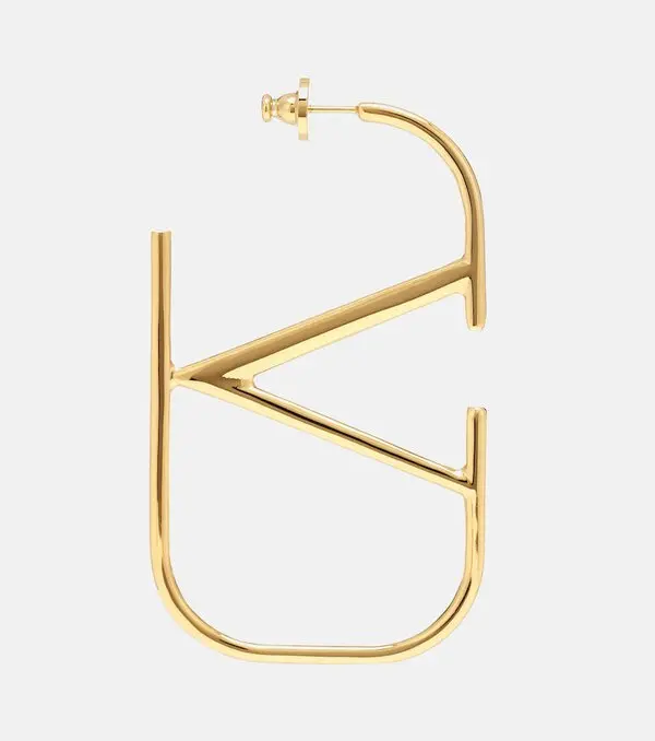 Valentino Garavani Vlogo Signature Hoop Earrings