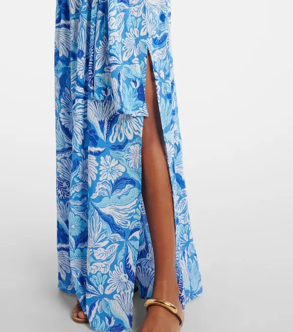 Poupette St Barth Bianca Printed Maxi Dress