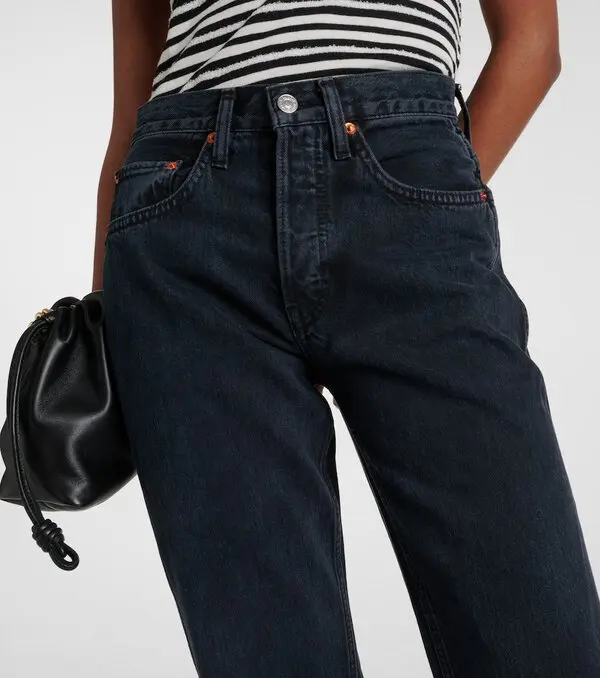 RE/DONE High-rise Straight Leg Jeans