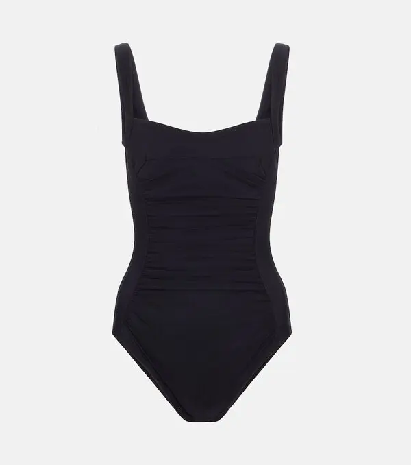 KARLA COLLETTO Ruched One-piece Swimsuit - Black