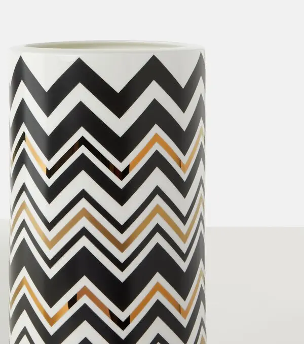 Missoni Zigzag Gold Tall Vase