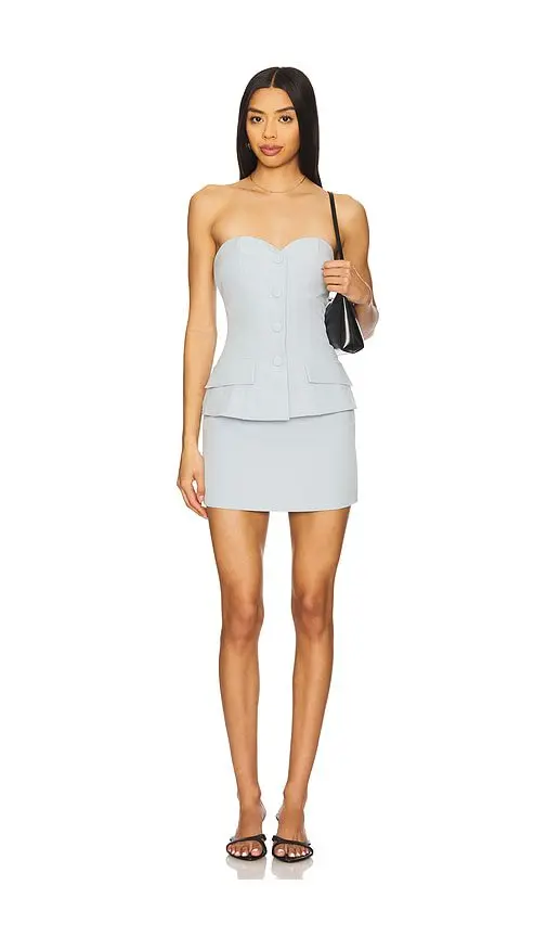 ALL THE WAYS Anslie Strapless Top - Light Grey