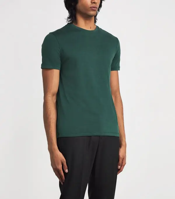 Isaia Silk-cotton T-shirt - Green