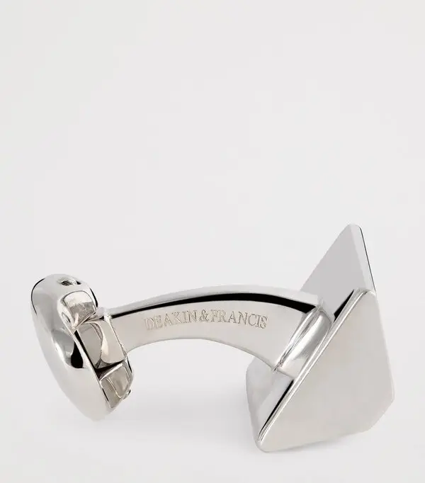 DEAKIN & FRANCIS Sterling Silver Mother-of-pearl Cufflinks