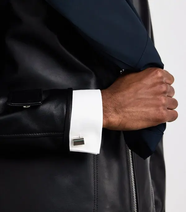 DEAKIN & FRANCIS Sterling Silver Mother-of-pearl Cufflinks