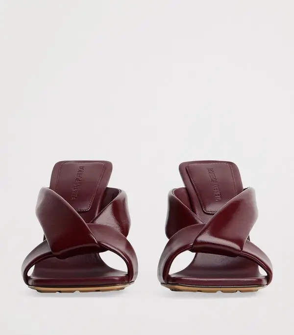 Bottega Veneta Leather Riva Mules 90 - Red