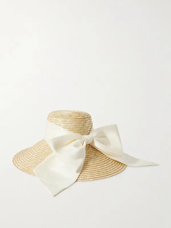 Eugenia Kim Mirabel Straw Sun Hat With Grosgrain Ribbon Detail