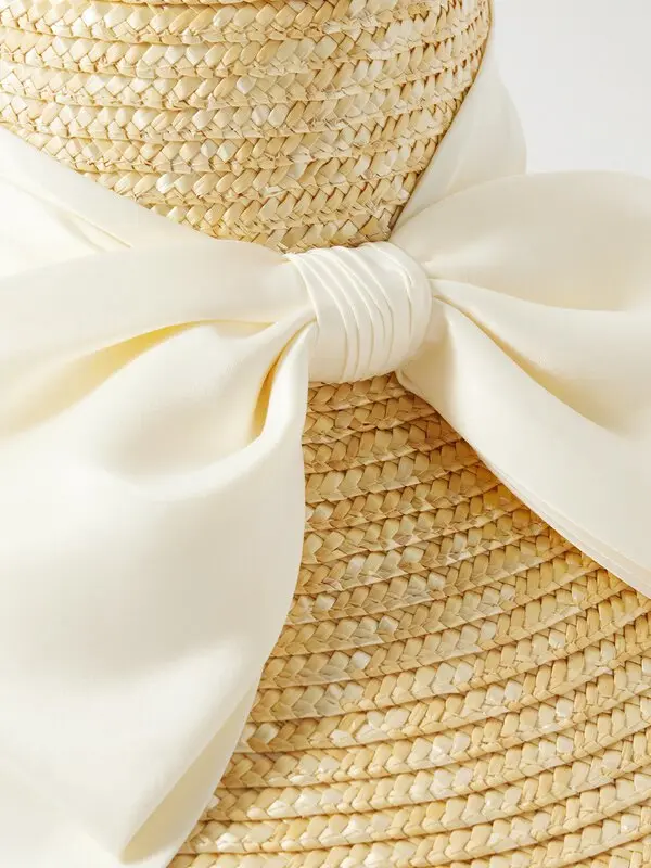 Eugenia Kim Mirabel Straw Sun Hat With Grosgrain Ribbon Detail