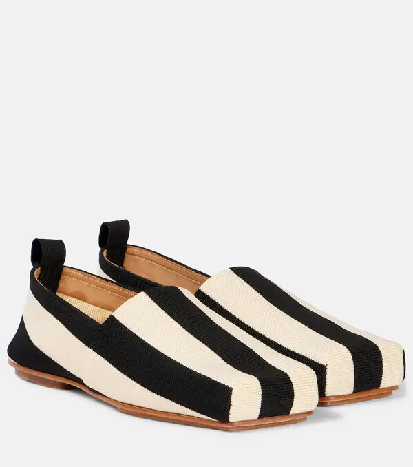 Jacquemus Carre Striped Slip-on Shoes - Multicoloured
