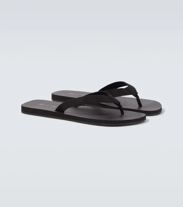 THE ROW Dune Grosgrain Thong Sandals