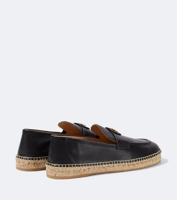 Valentino Garavani Vlogo Leather Espadrilles