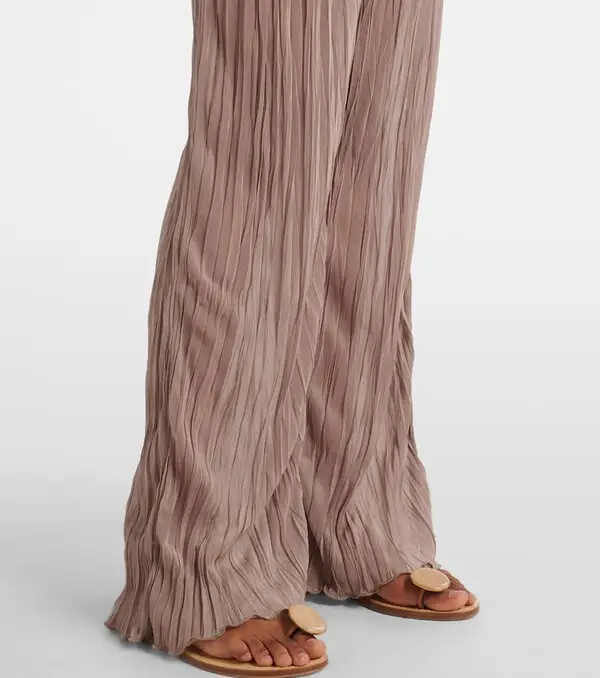Jade Swim Amaya Wide-leg Crinkled Pants