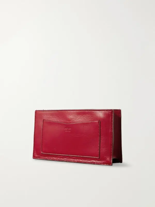 METIER Ease 22 Leather Clutch - Red