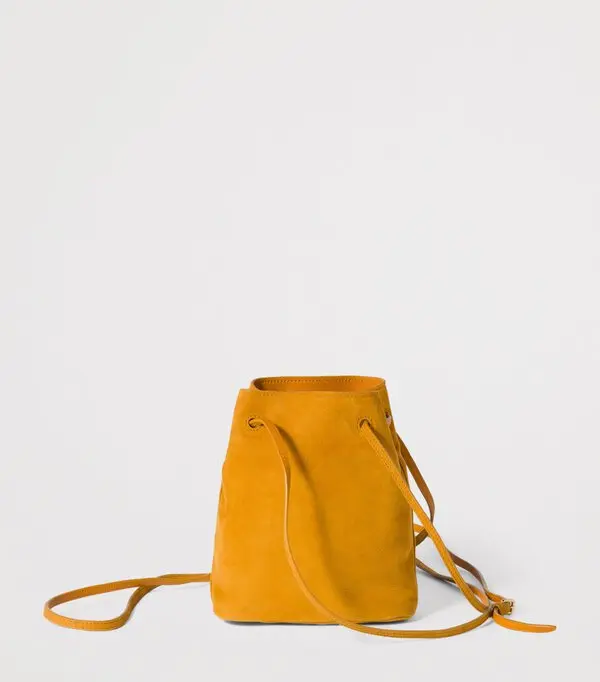 Miu Miu Lambskin Suede Pouch - Brown