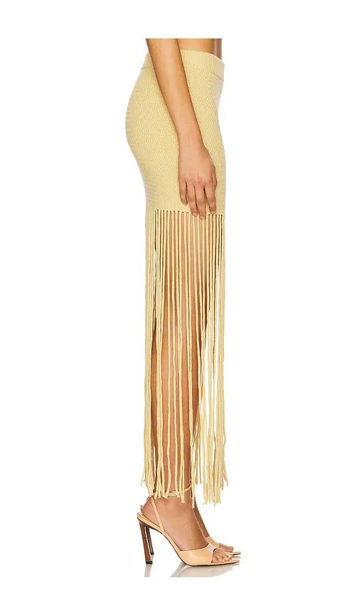OSIS STUDIO Libby Knit Fringe Skirt