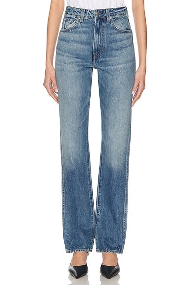 GRLFRND Sara High Rise Straight Jeans